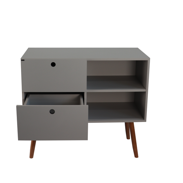 Aparador 02 gavetas 1 nicho com pés palito - Kolla Mobilia